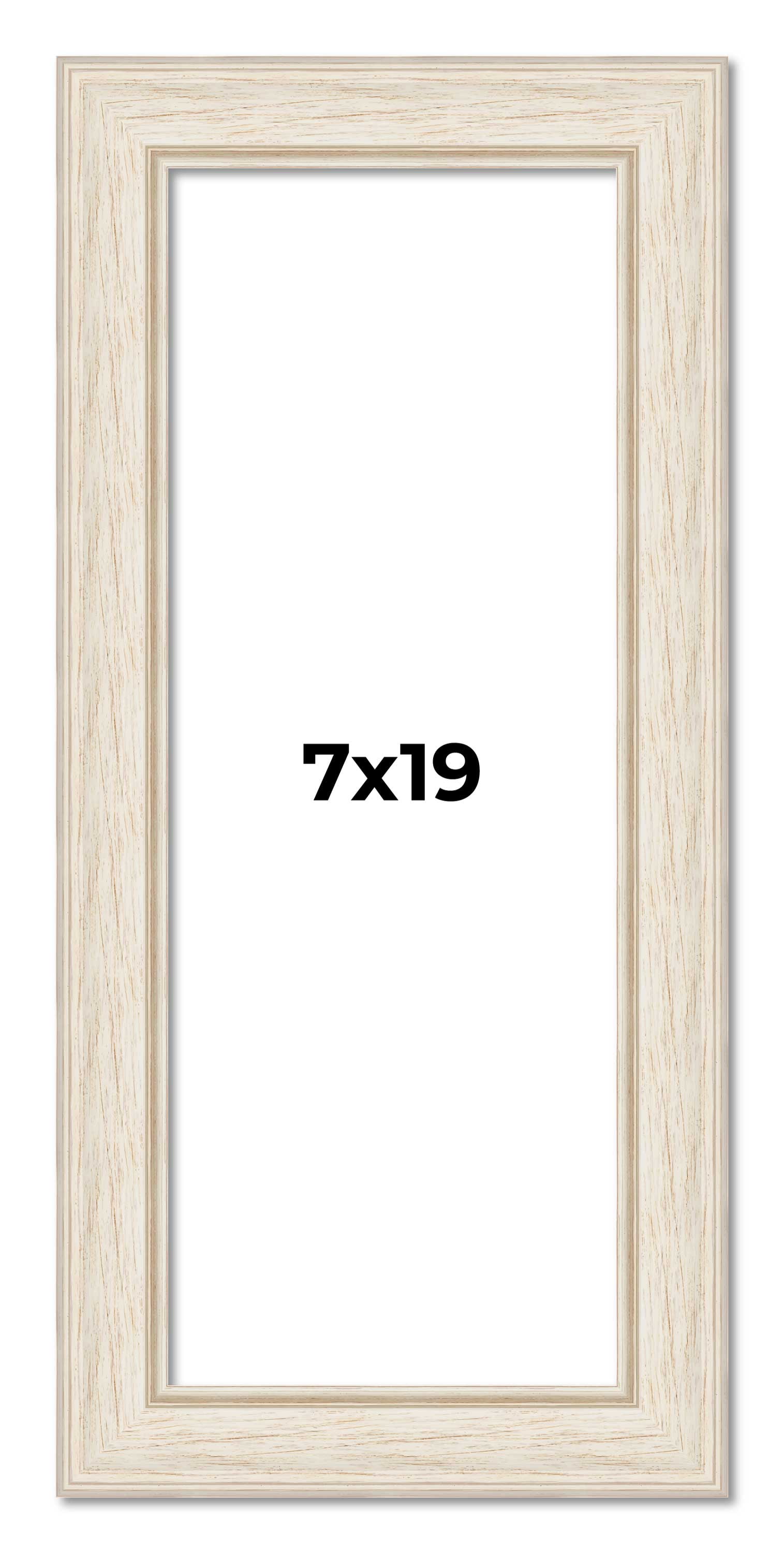 7x19 Frame White Real Wood Picture Frame Width 1.75 inches | Interior ...