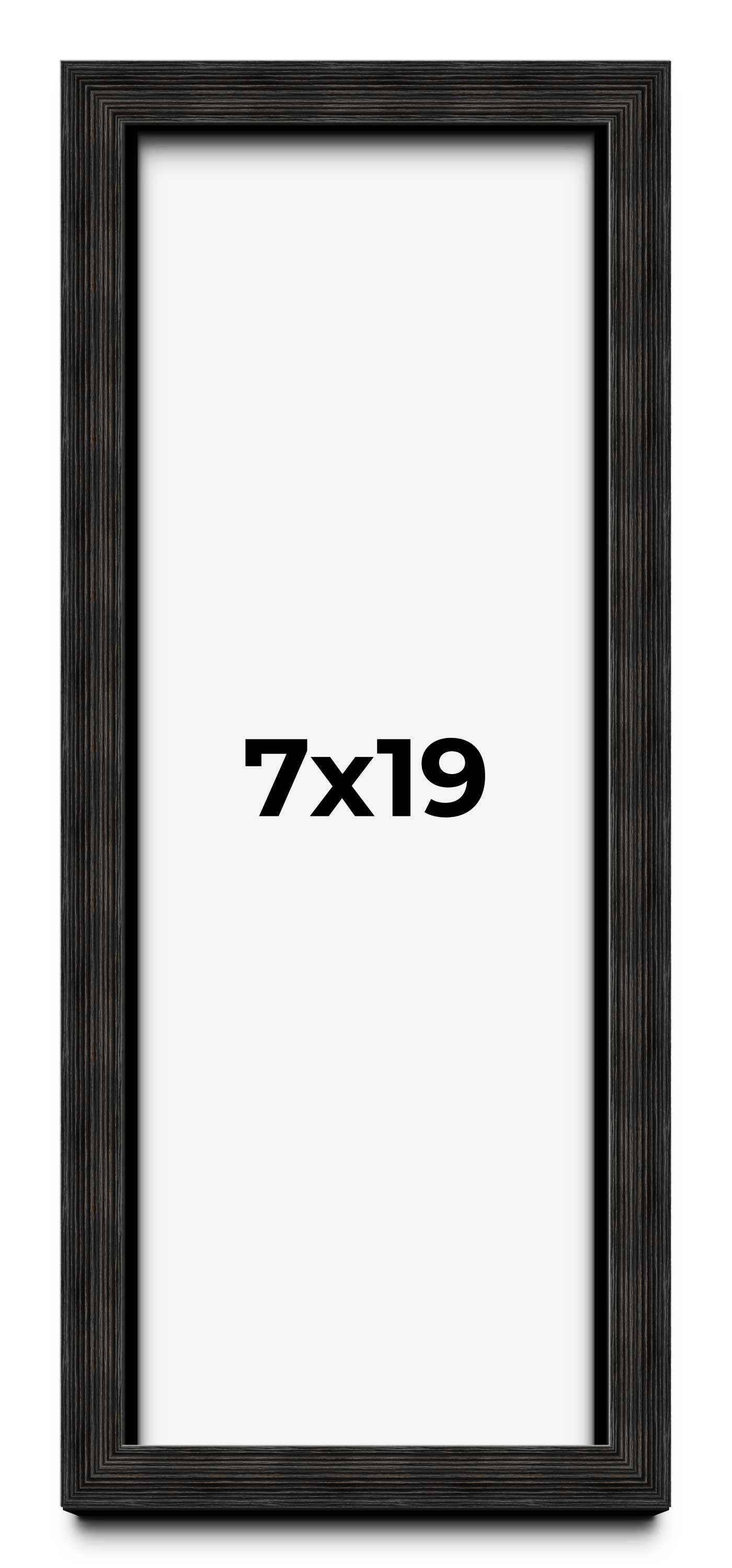 7x19 Shadow Box Black Rustic Barnwood Display Frame | 1.125 Inch Deep ...