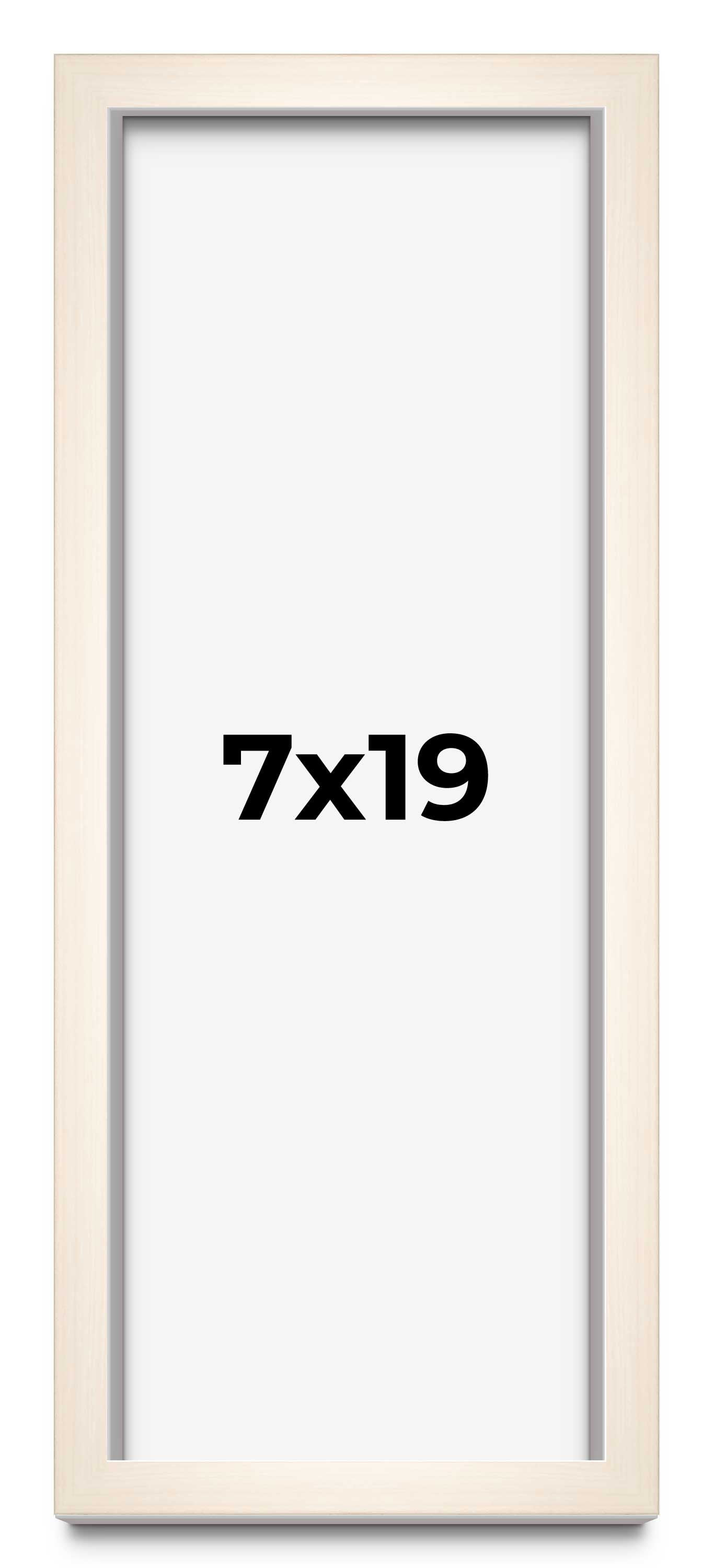 7x19 Shadow Box Cream of Wheat White Washed Display Frame | 0.875 ...