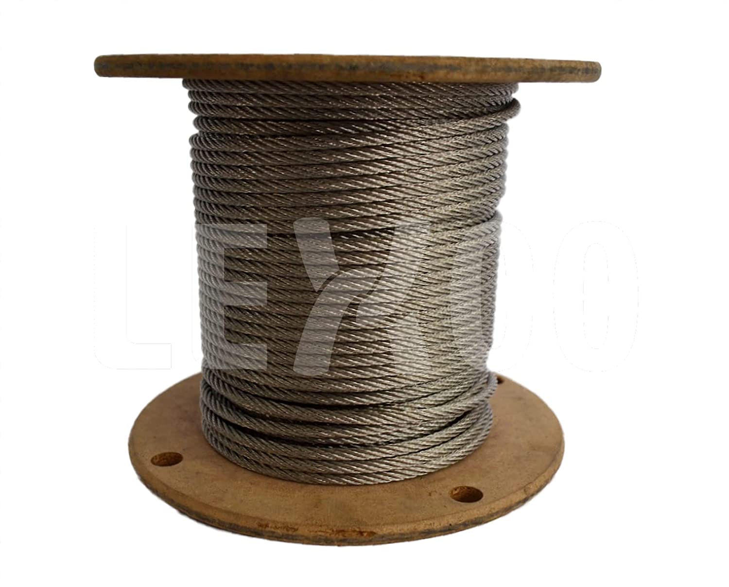 7x19 Stainless Steel Aircraft Wire Rope Cable T304 500 Foot Reel ...