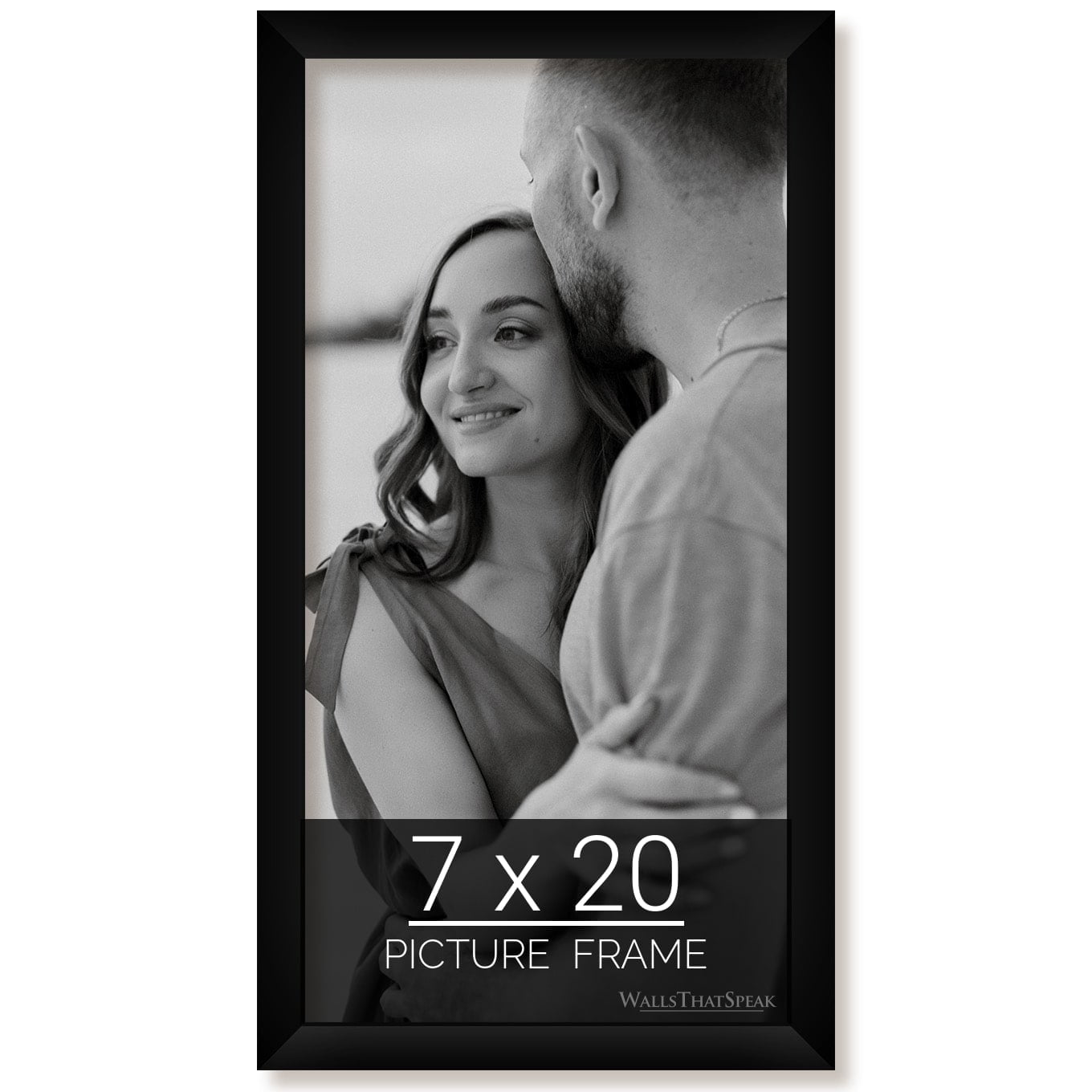 7x20 Black Picture Frame for Puzzles Posters Photos or Artwork ...
