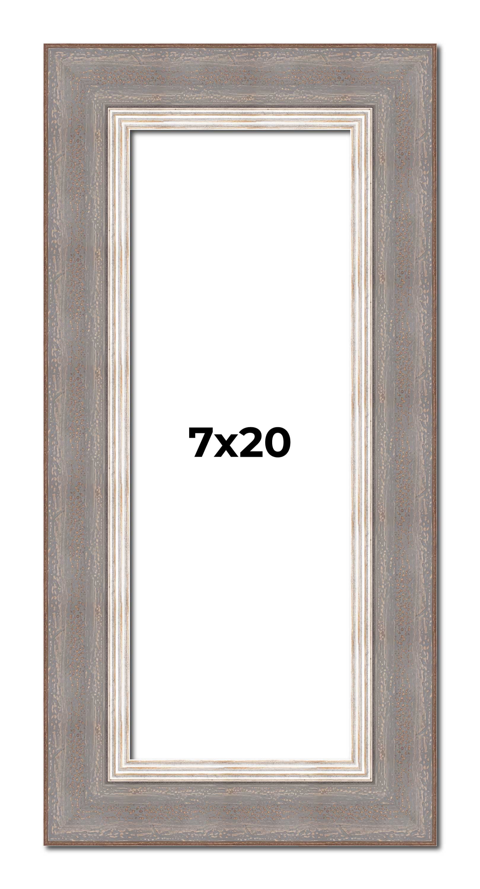 7x20 Frame Grey Real Wood Picture Frame Width 2.75 Inches | Interior ...
