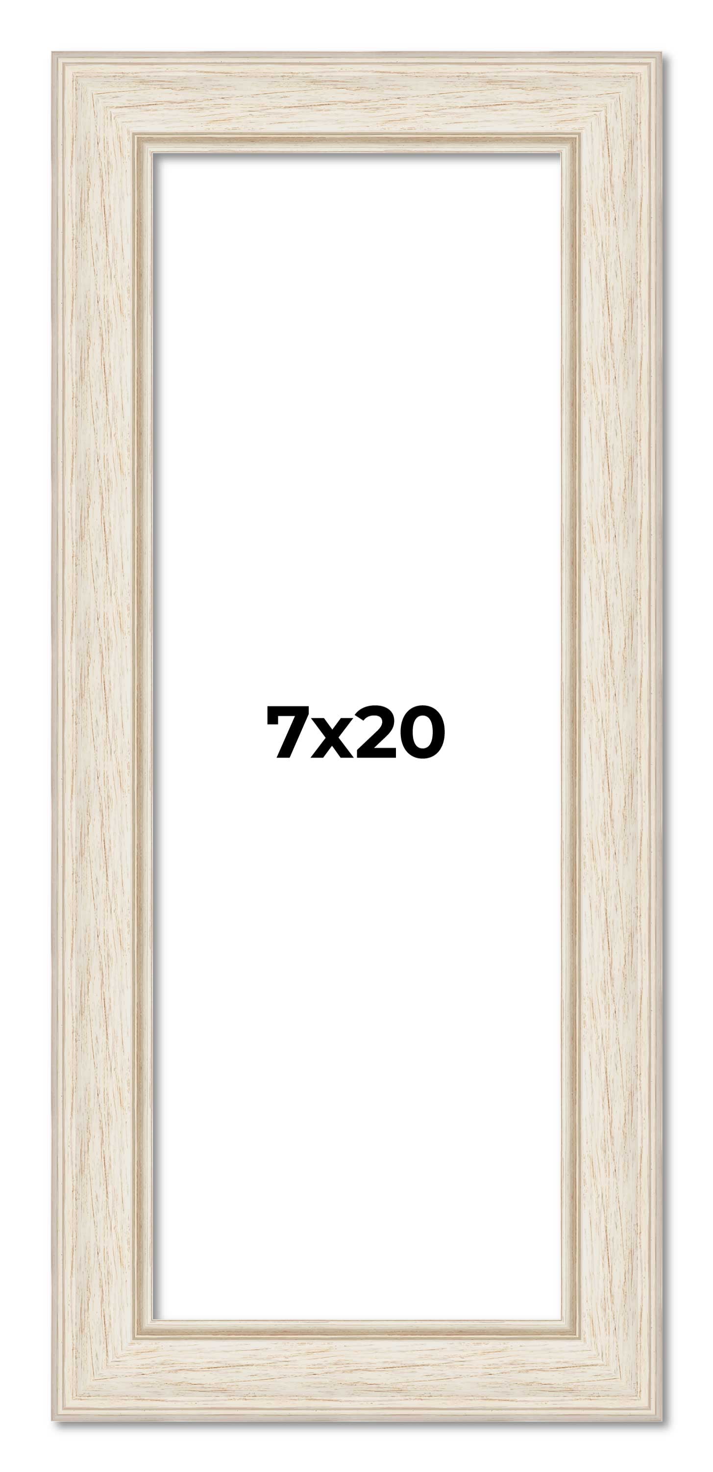 7x20 Frame White Real Wood Picture Frame Width 1.75 inches | Interior ...