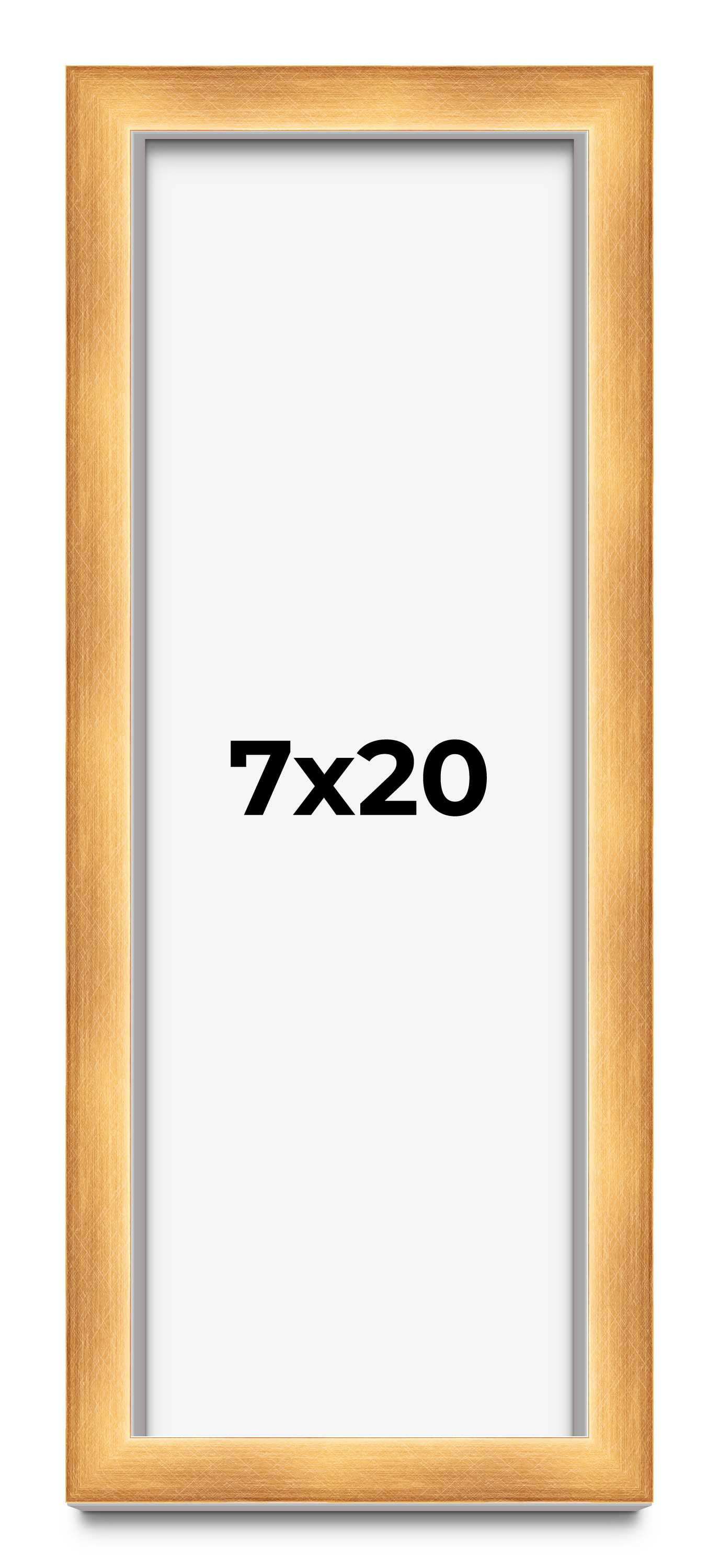 7x20 Shadow Box Bronze Cross-Brushed Display Frame | 1.625 Inches Deep ...