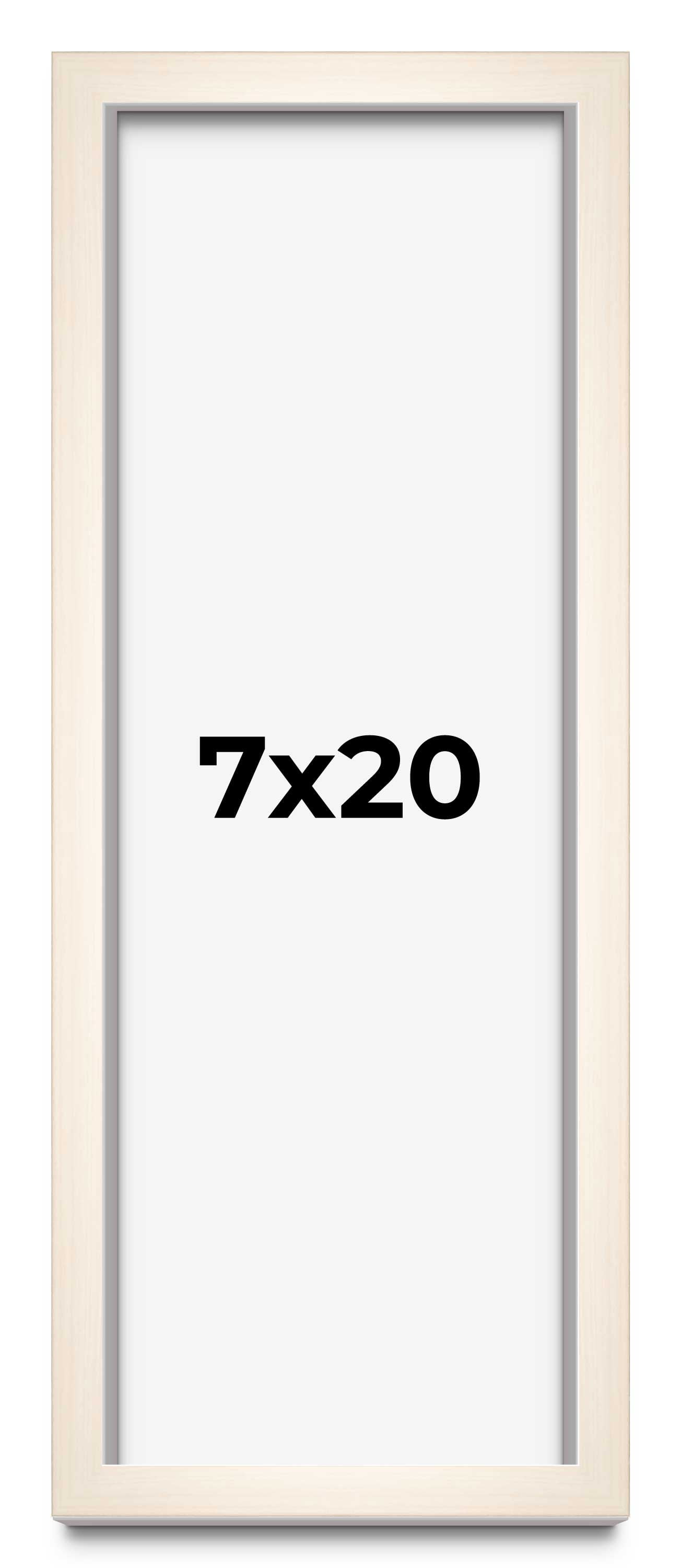 7x20 Shadow Box Cream of Wheat White Washed Display Frame | 0.875 ...