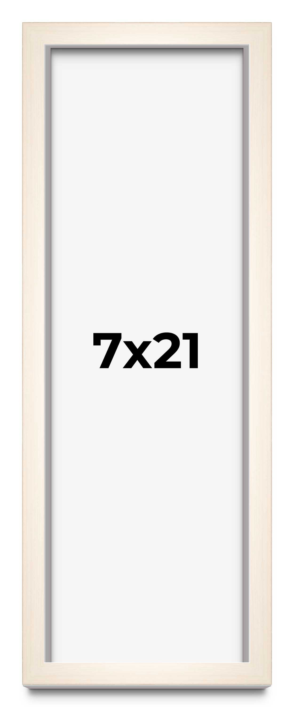 7x21 Frame White Wheat Solid Wood Picture Frame | Moulding Width 0.75 ...