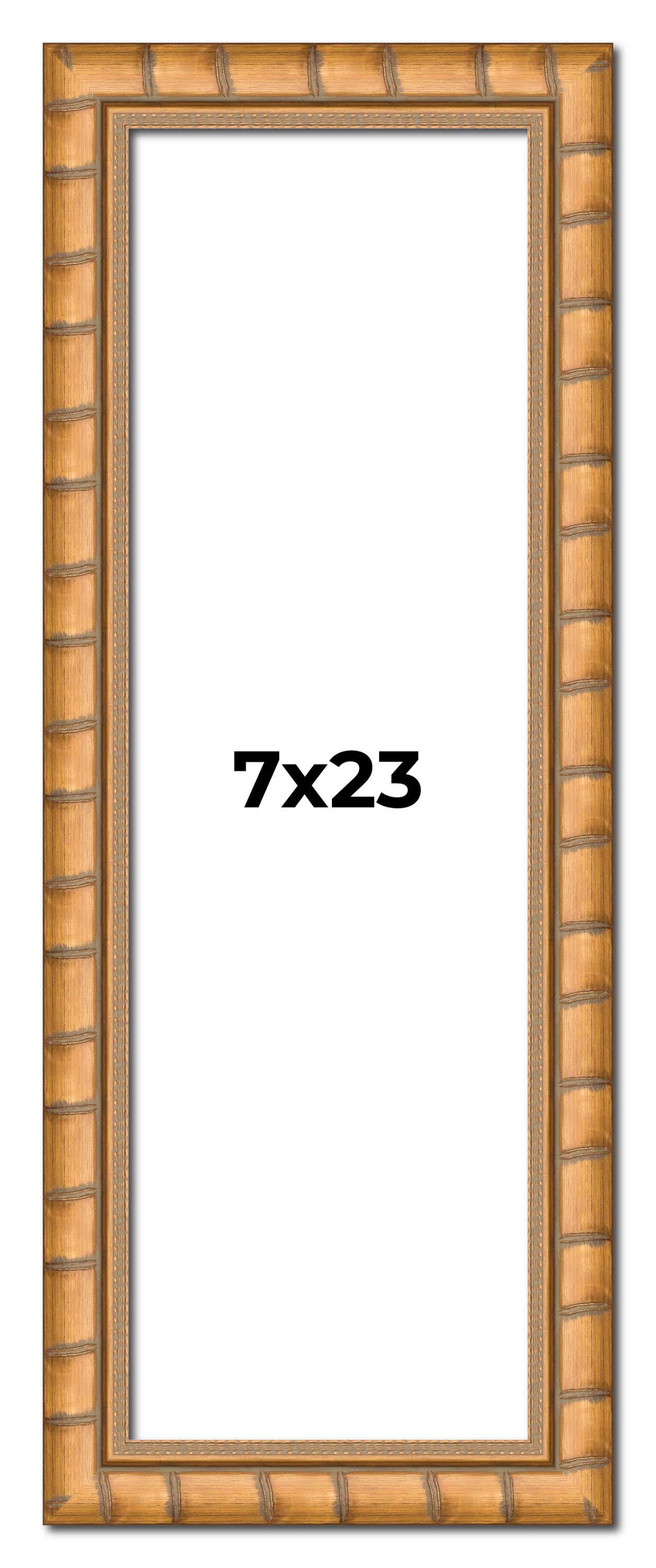 7x23 Frame Gold Real Wood Picture Frame Width 1.5 inches | Interior ...