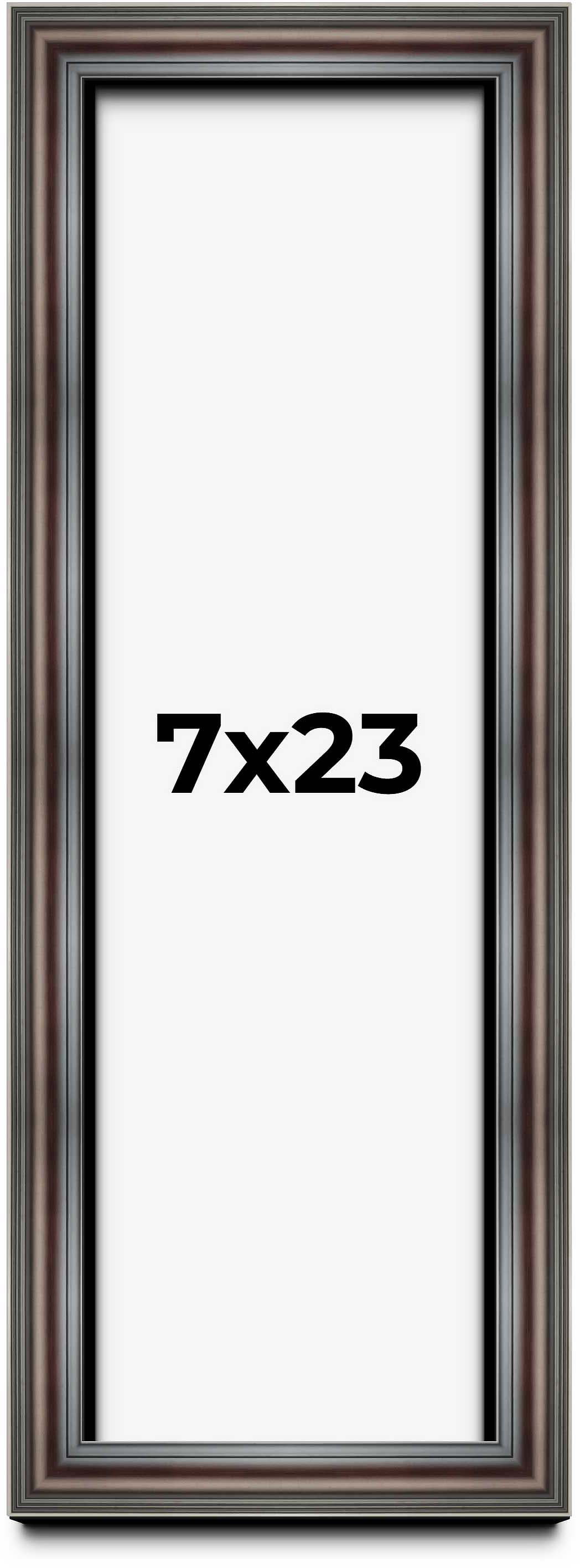 7x23 Shadow Box Frame Brown Cherry | 2.625 Inches Deep Pine Wood ...
