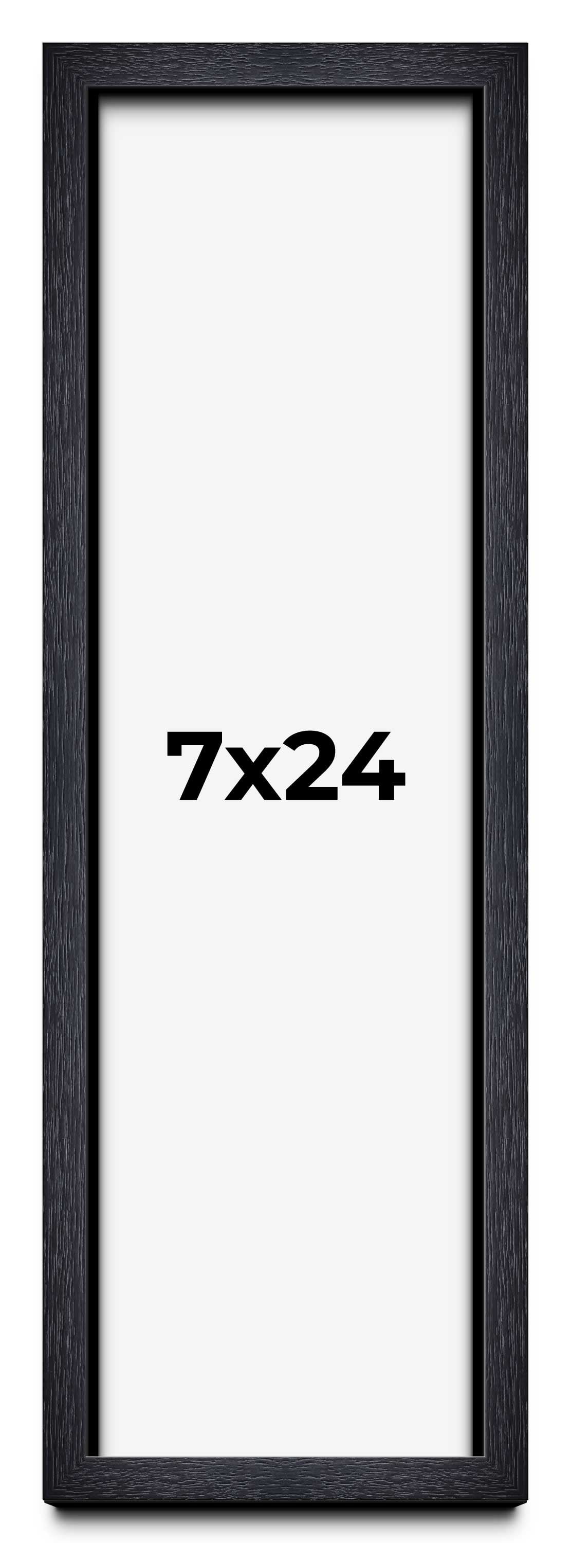 7x24 Shadow Box Frame Black | 1 Inches Deep Real Wood Farmhouse ...