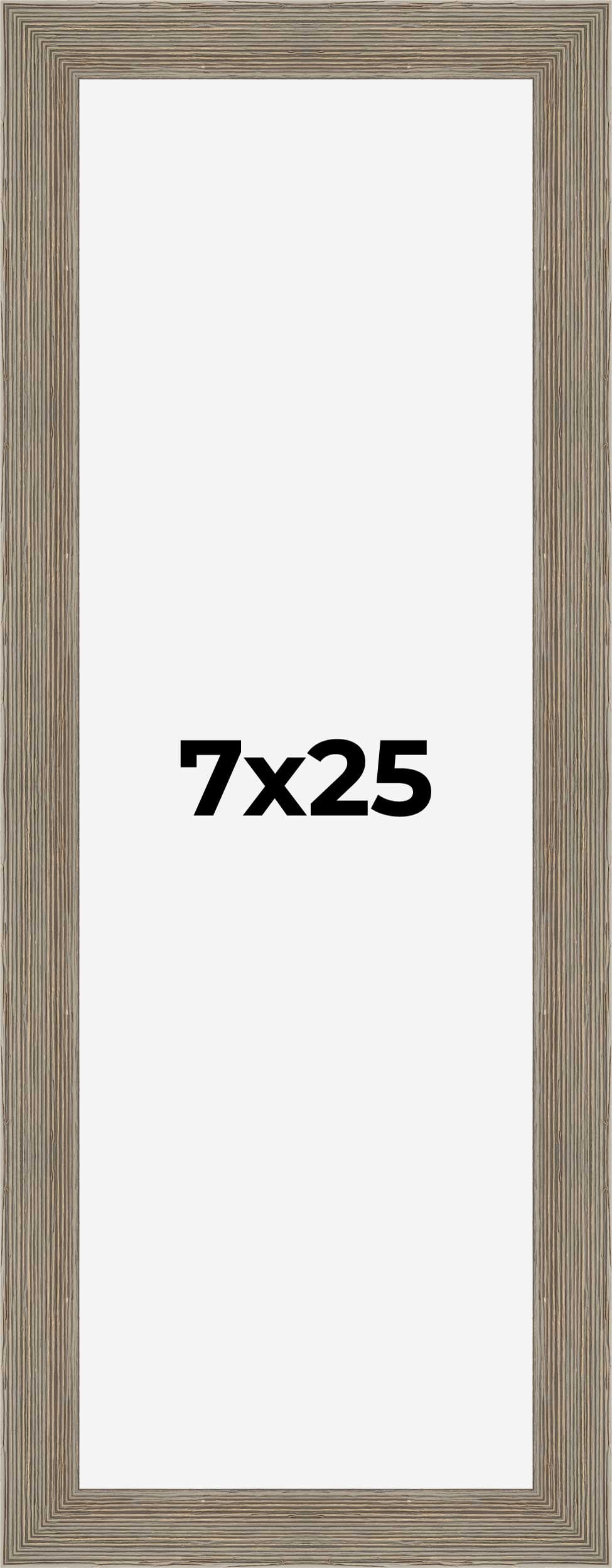 7x25 Frame Gray Barnwood Rustic Solid Wood Picture Frame | 1.5 Inch ...