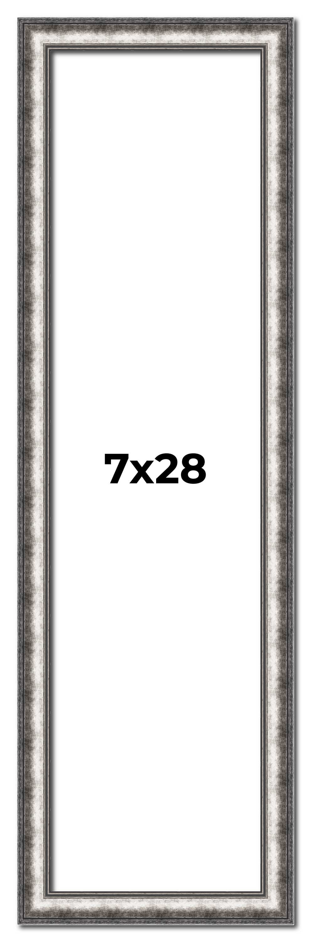 7x28 Frame Silver Real Wood Picture Frame Width 1.125 Inches | Interior ...