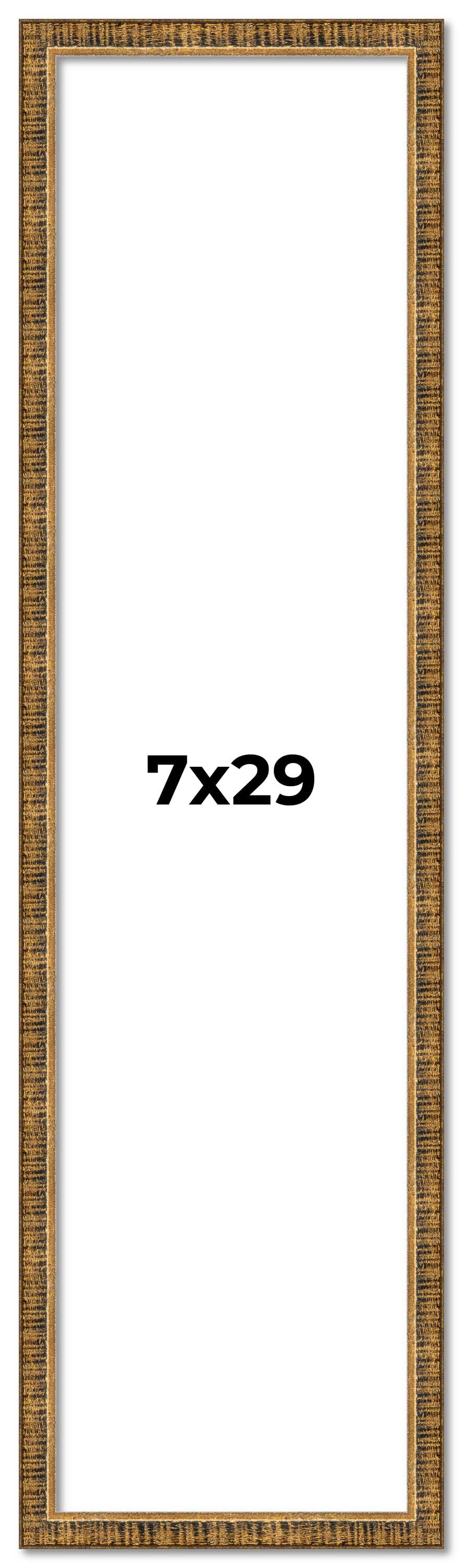 7x29 Frame Gold Picture Frame - Complete Modern Photo Frame Includes UV ...
