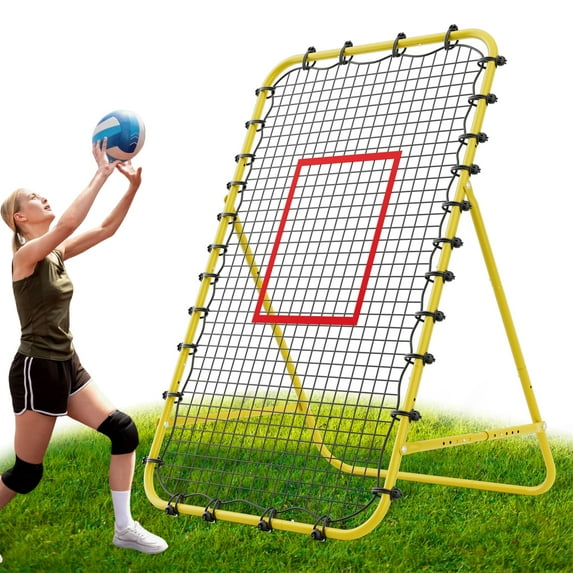 7x4 FT Volleyball Rebounder Net，Ultimate Training Equipment for Volleyball & Lacrosse，Enhanced ...