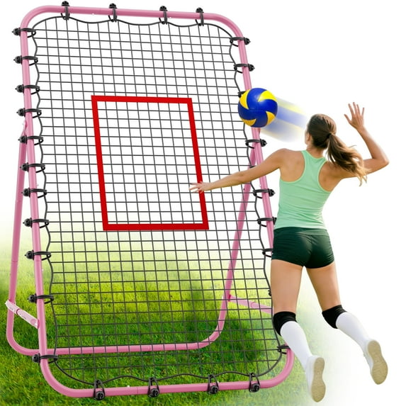 7x4 FT Volleyball Rebounder Net，Ultimate Training Equipment for ...