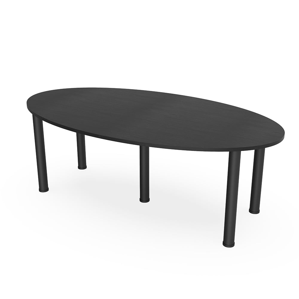 7x4 Oval Conference Room Table With Power And Data Post Legs - Walmart.com