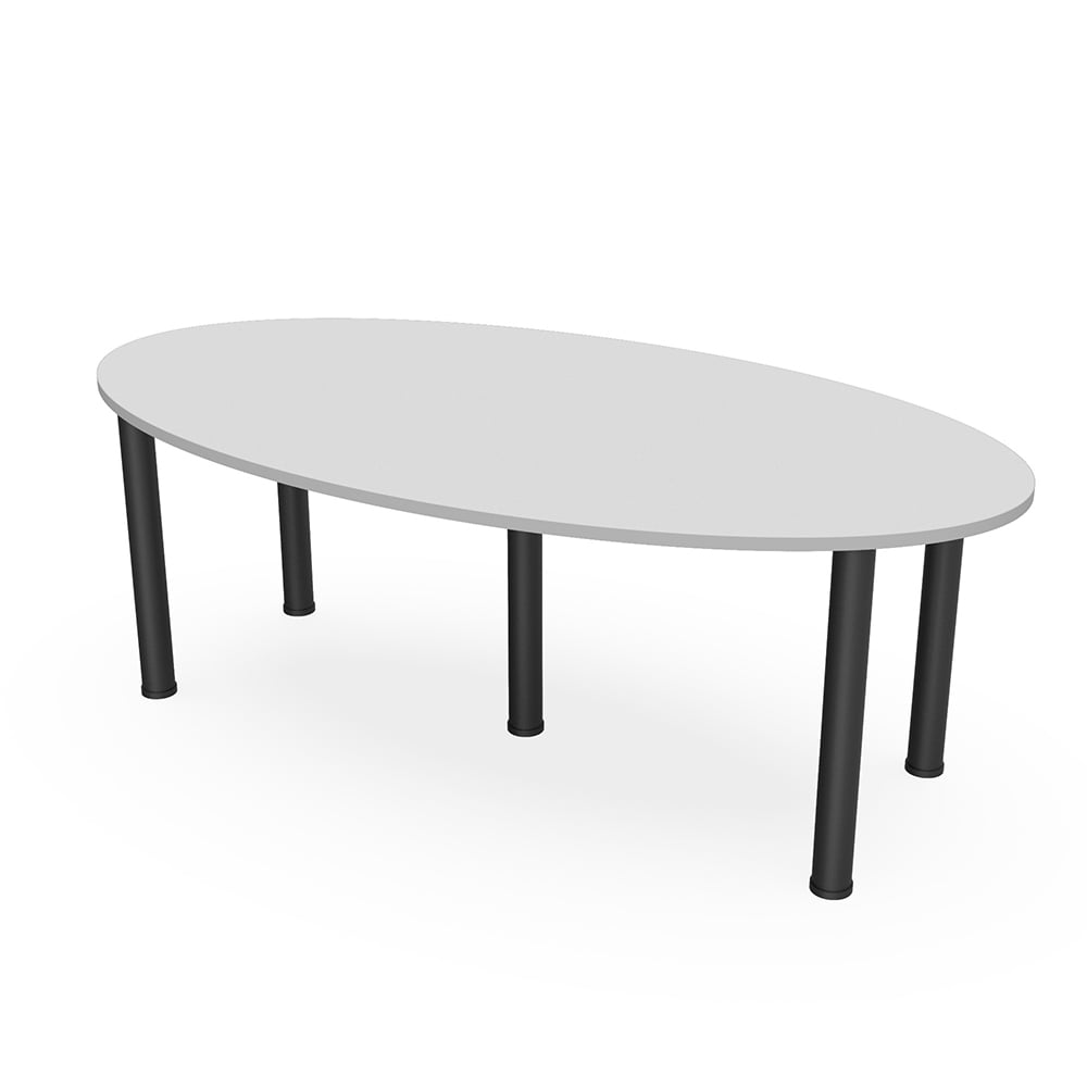 7x4 Oval Conference Room Table With Power And Data Post Legs - Walmart.com