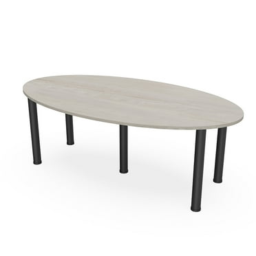 7Ft Rectangle Conference Room Table Power And Data Silver Post Legs ...