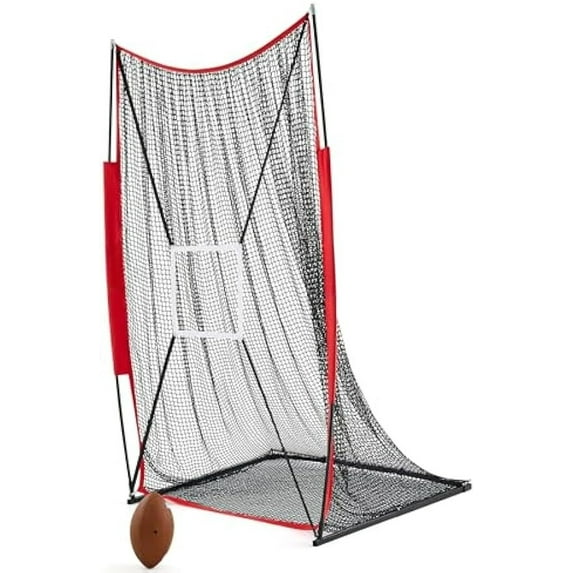 7x4 ft Football Kicking Net, Portable Football Throwing Net with Target ...