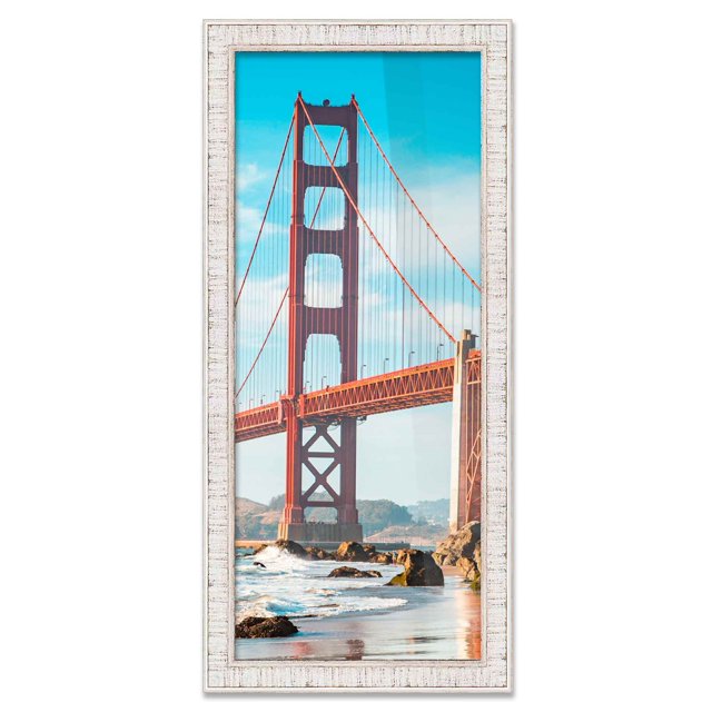 7x46 Frame White Picture Frame - Complete Modern Photo Frame Includes ...