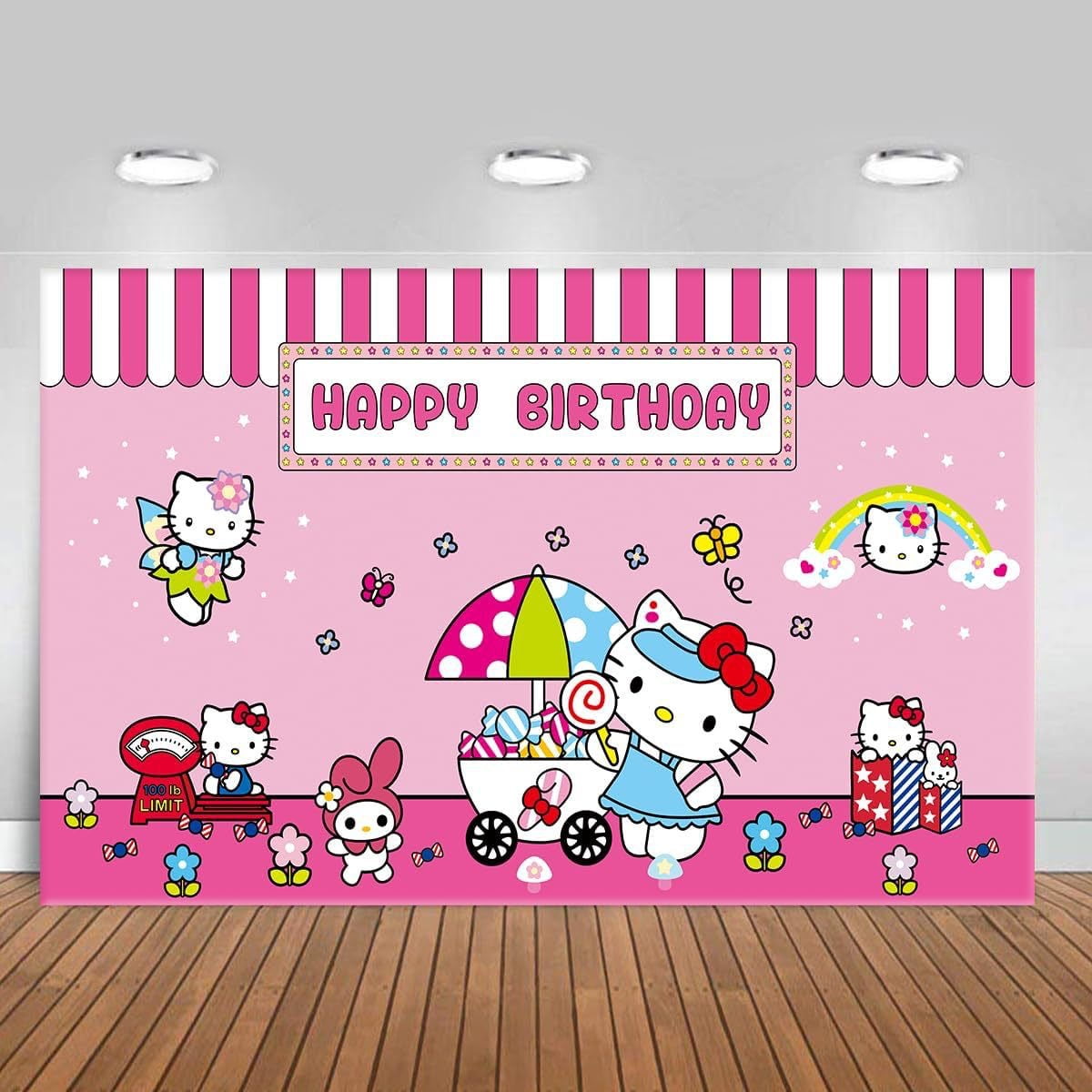 7x5 FT Cartoon Anime Birthday Party Supplies kuromii Backdrop ...