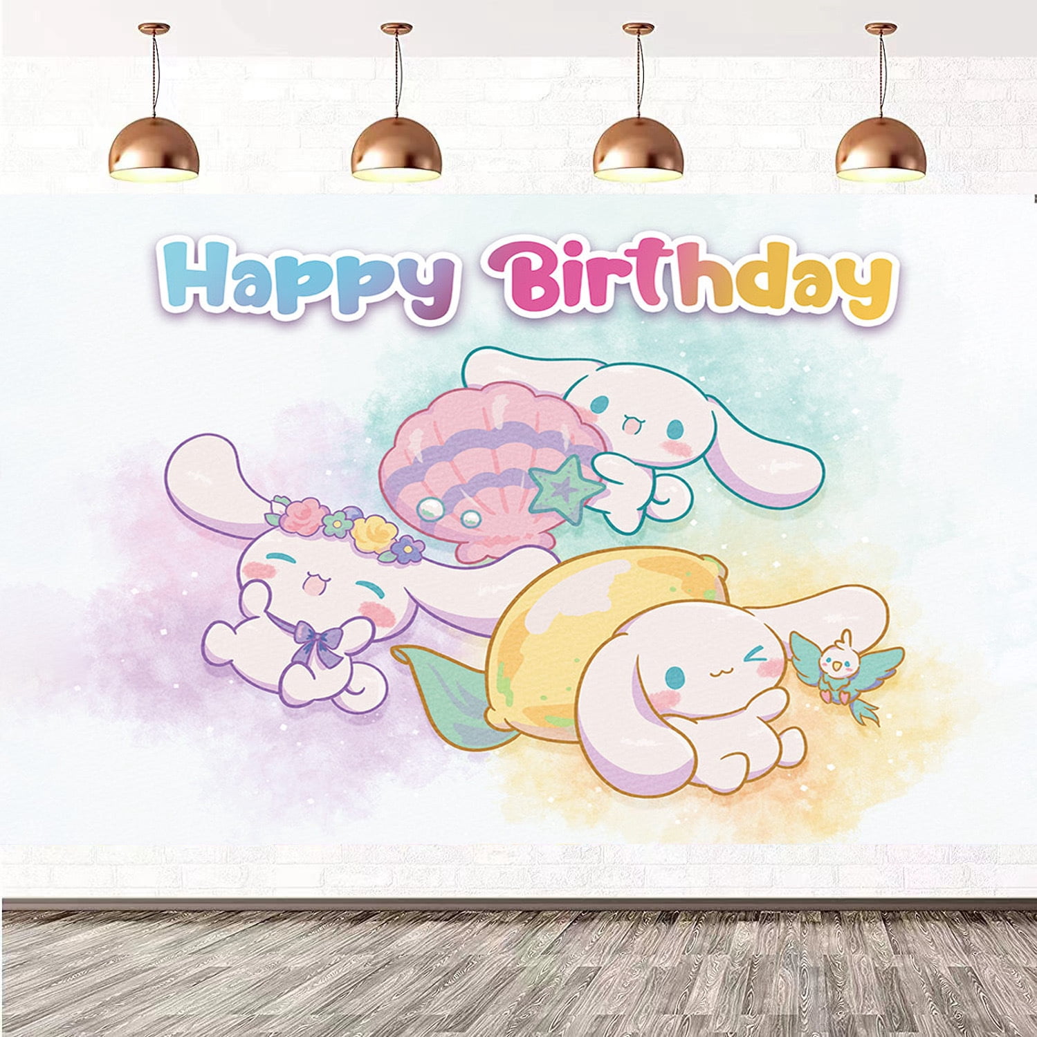 7x5 FT Cartoon Anime Birthday Party Supplies kuromii Backdrop ...