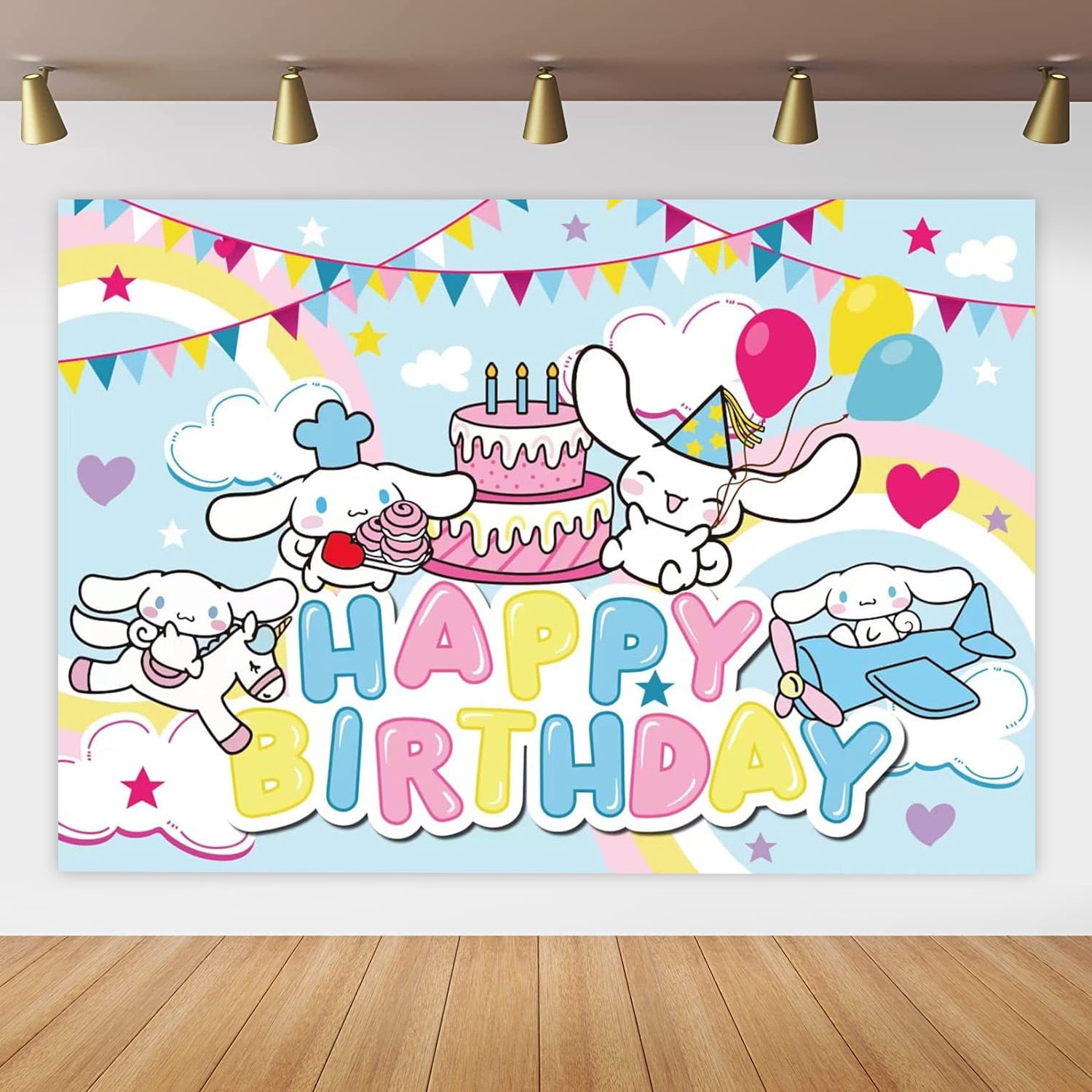 7x5 FT Cartoon Anime Birthday Party Supplies kuromii Backdrop ...
