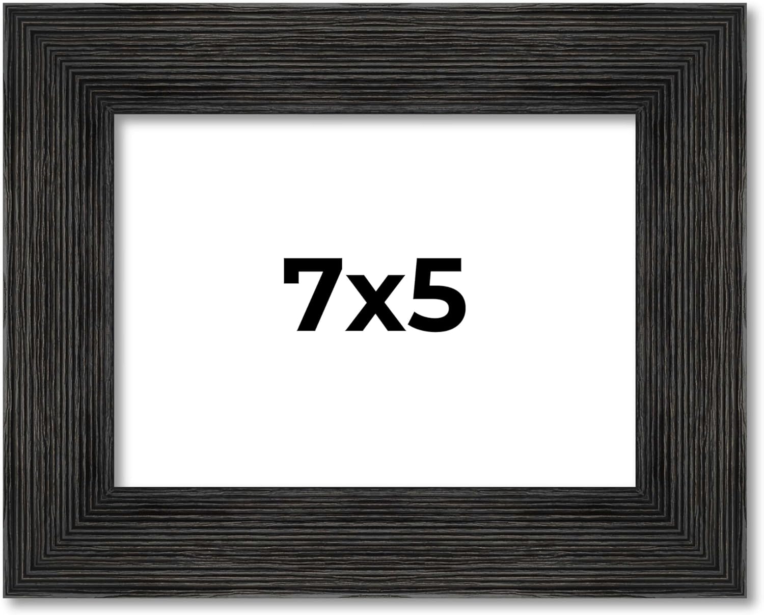 7x5 Frame Black Barnwood Picture Frame - Complete Modern Photo Frame ...