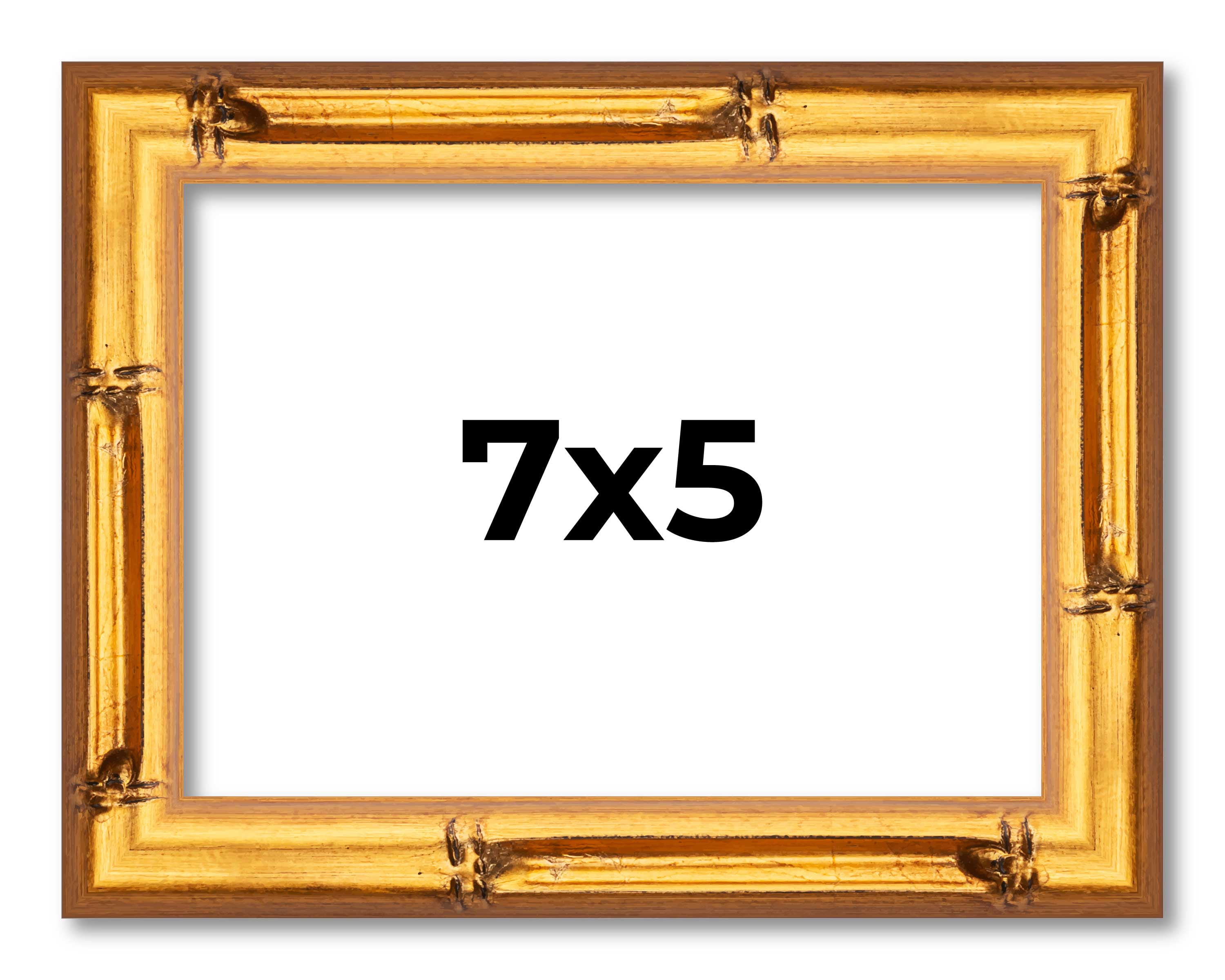 7x5 Frame Gold Bamboo Picture Frame - Complete Modern Photo Frame ...