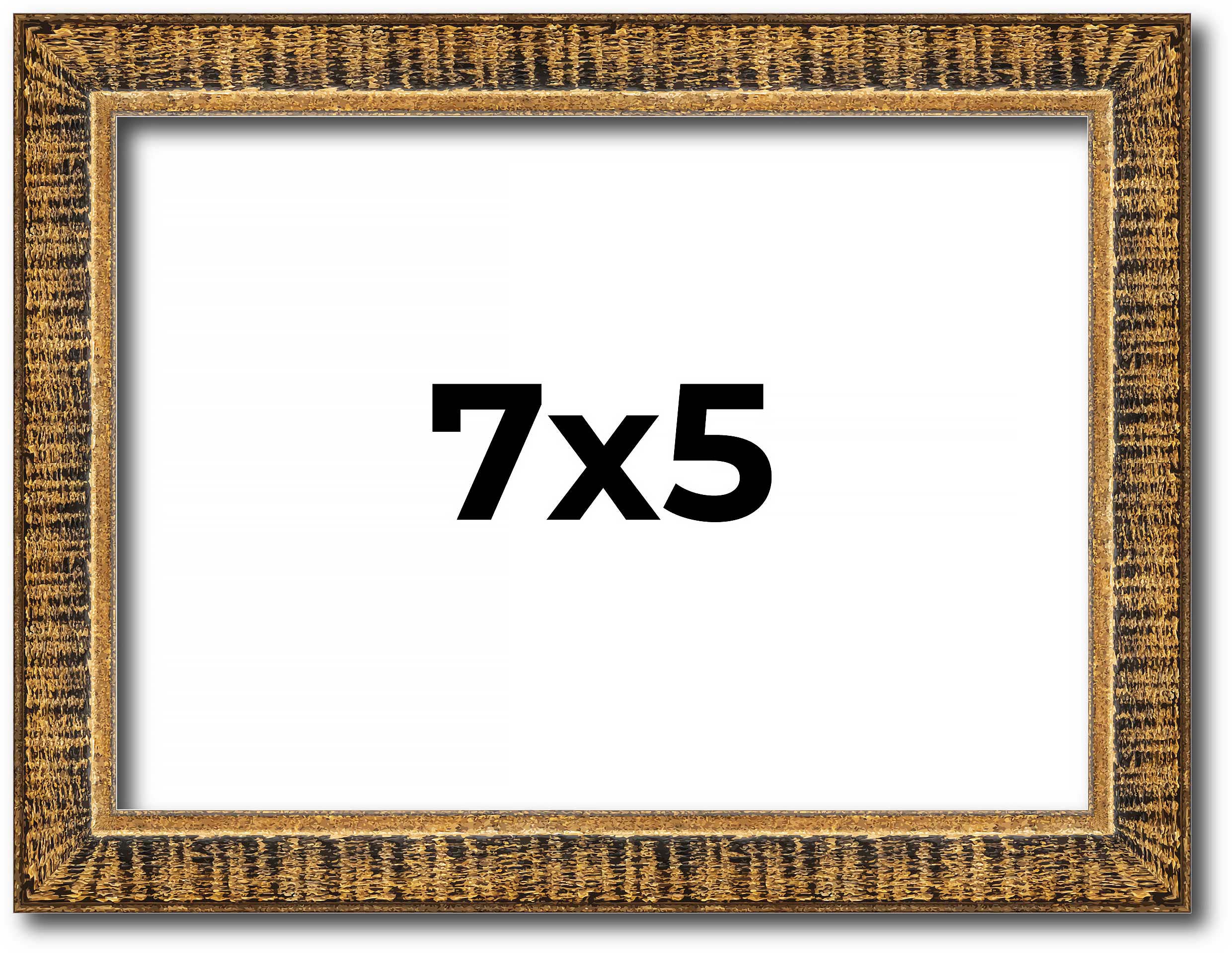 7x5 Frame Gold Picture Frame - Complete Modern Photo Frame Includes UV ...