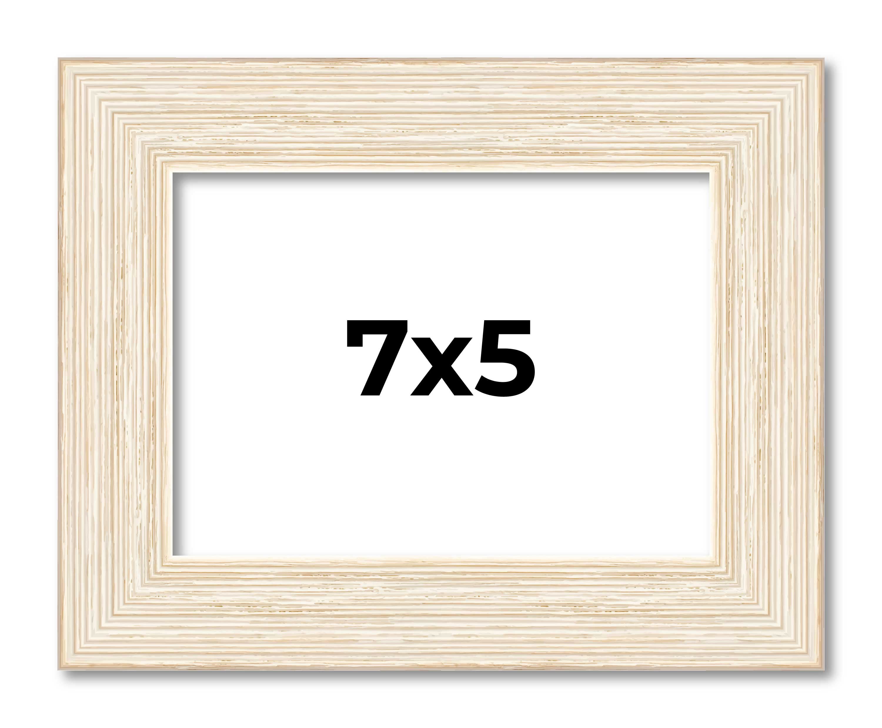 7x5 Frame White Barnwood Picture Frame - Complete Modern Photo Frame ...