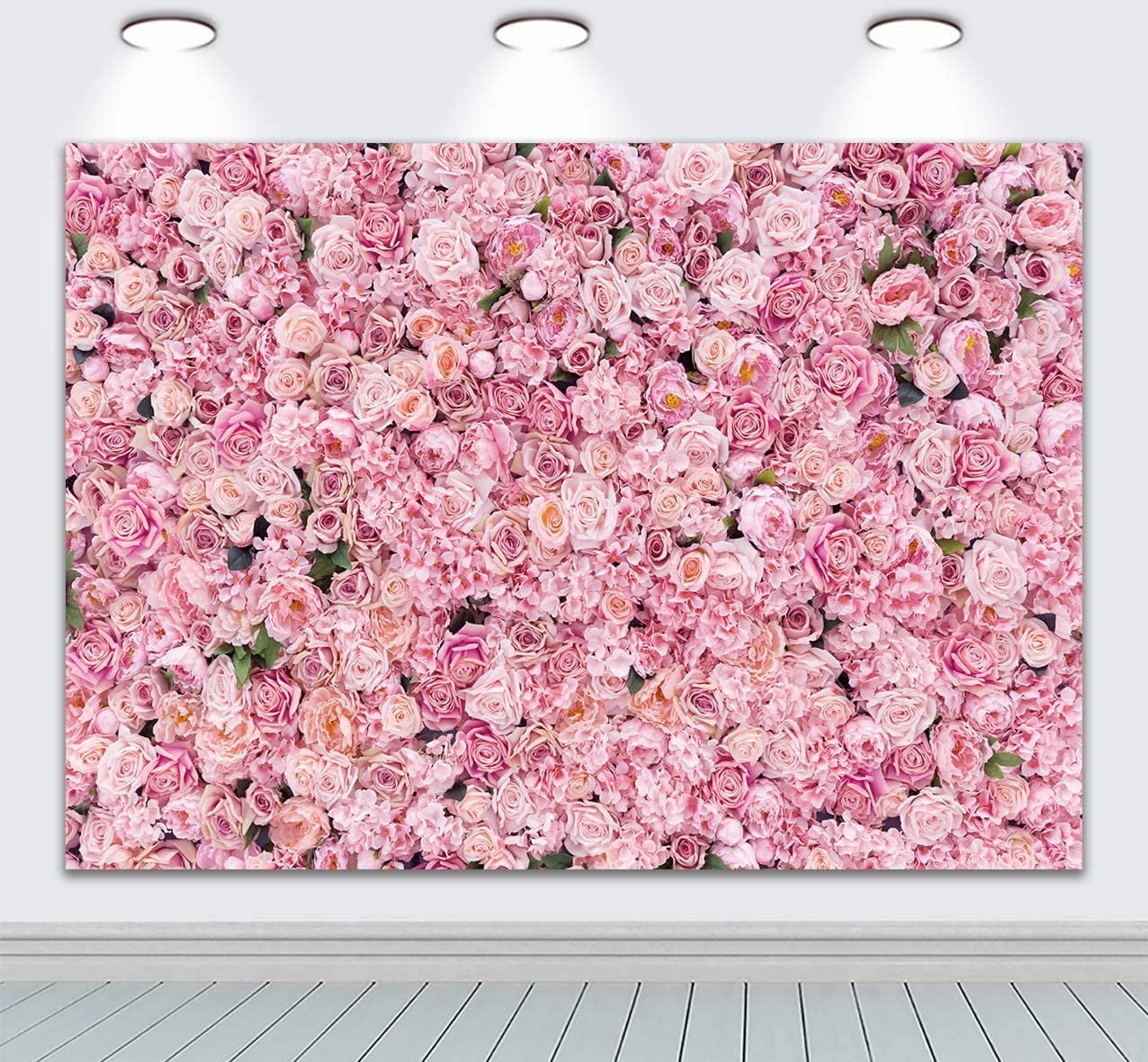 7x5 feet pink rose wall backdrop pink flower backdrop spring tea party ...