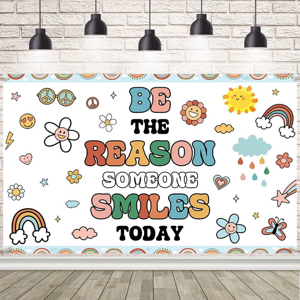 7x5FT Boho Rainbow Theme Classroom Backdrop Back to School Background ...