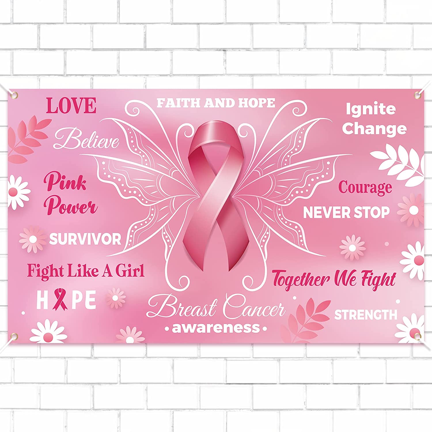 7x5FT Inspirational Backdrop Breast Cancer Awareness Backdrop ...