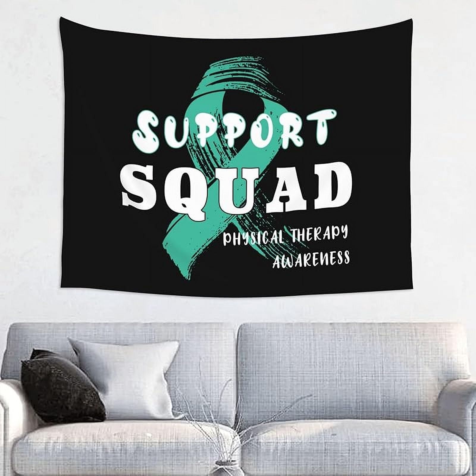 7x5FT Pretty Backdrop Support Squad Physical Therapy Awareness Tapestry ...