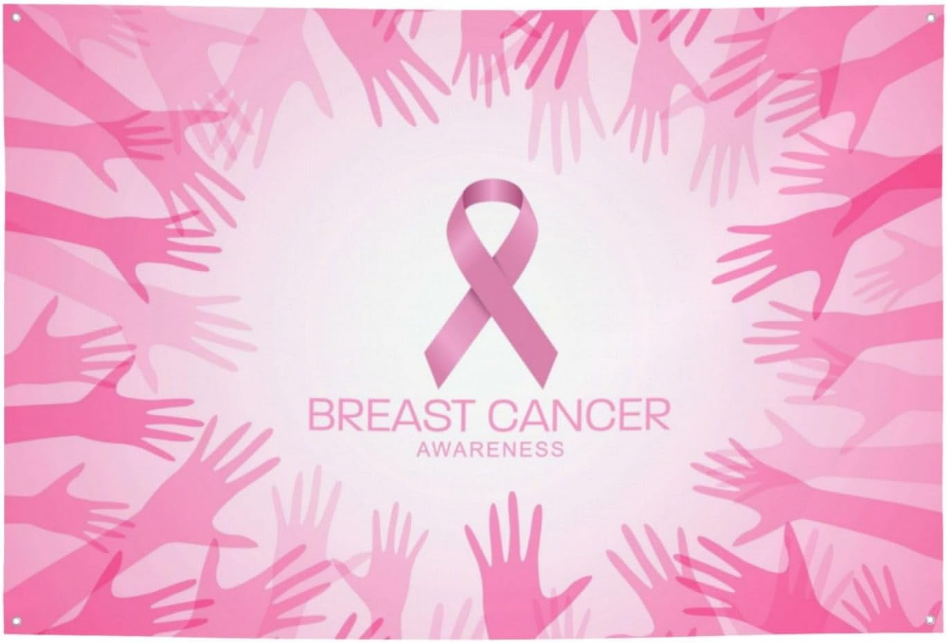 7x5FT Pretty Breast Cancer Awareness Month Banner Backdrop Large Banner ...