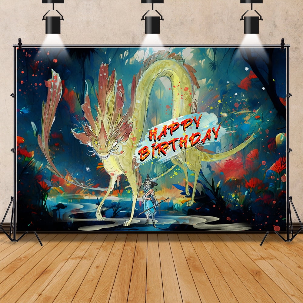 7x5FT Raya and The Last Dragon Birthday Party Backdrop Decoration Raya ...