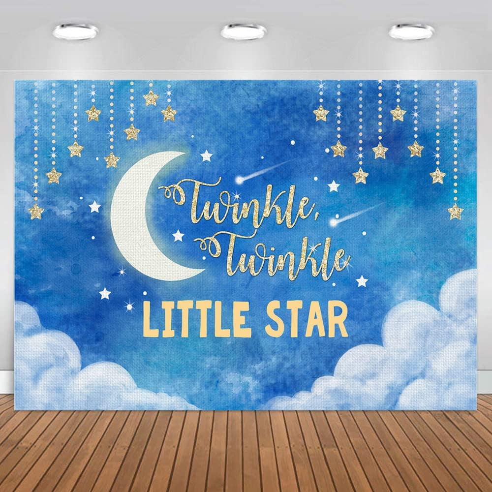 7x5FT Twinkle Twinkle Little Star Flashing Moonlight Theme Photography ...