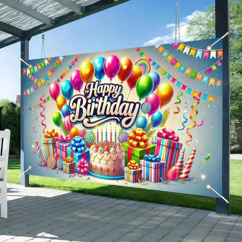 7x5Ft 1th Birthday Decorations Happy Birthady Backdrop Banner Crown ...