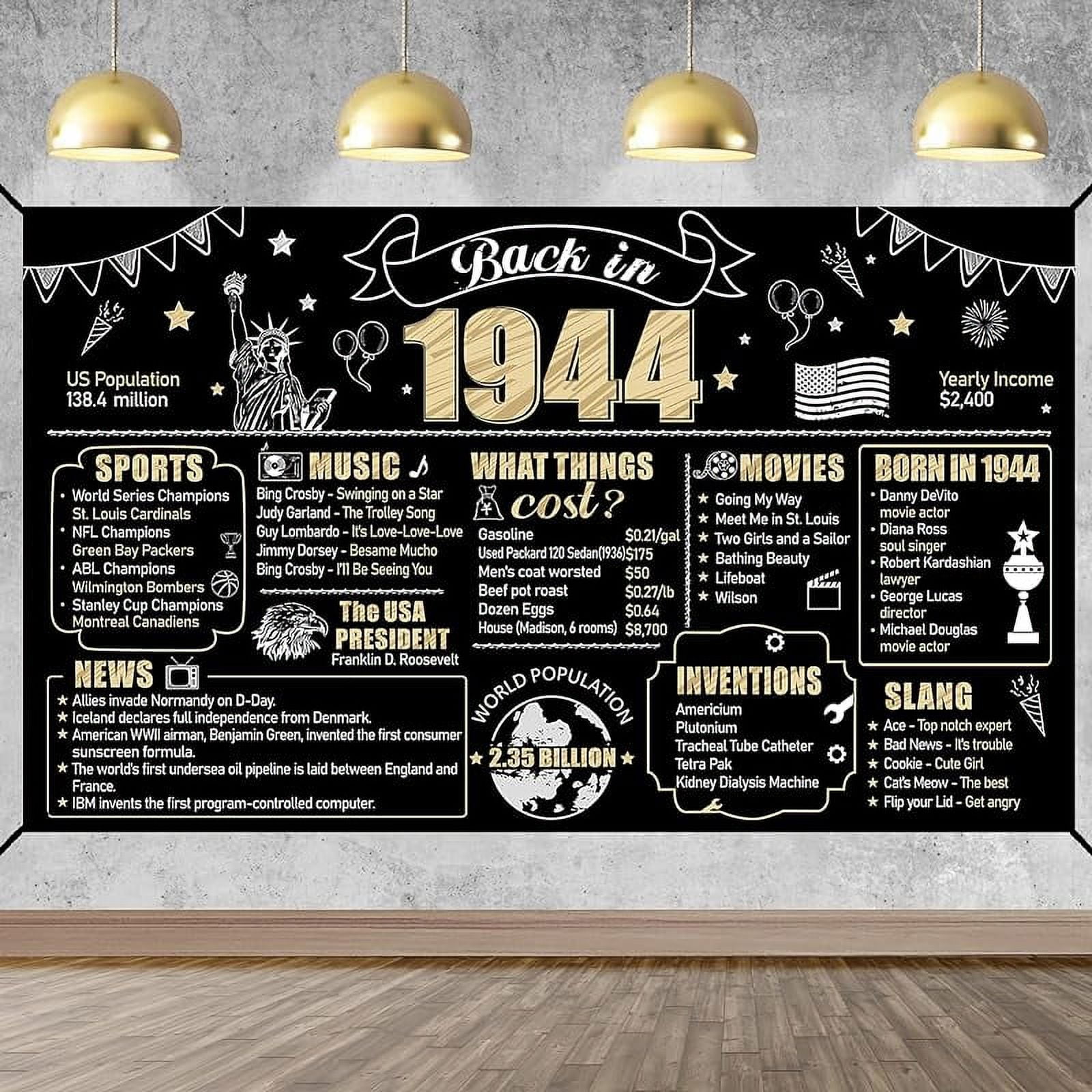 7x5Ft 50th Birthday Banner Backdrop Decorations for Men Women, Black ...