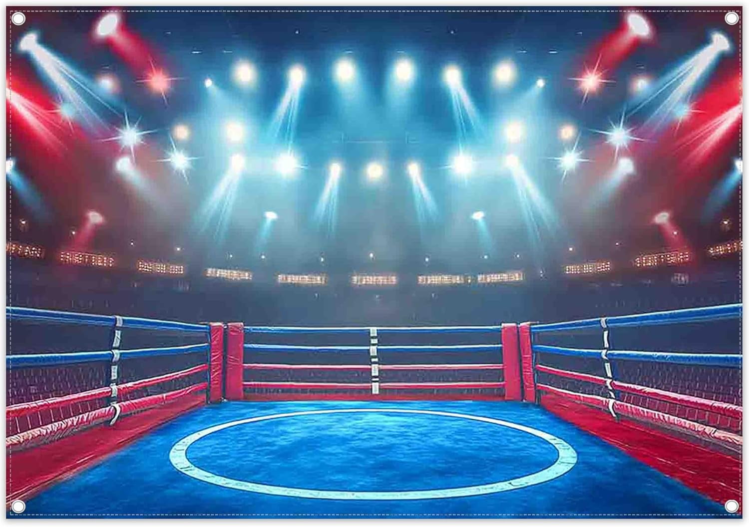 7x5Ft Boxing Match Backdrop Arena Stage Lights Sports Competitive Theme ...