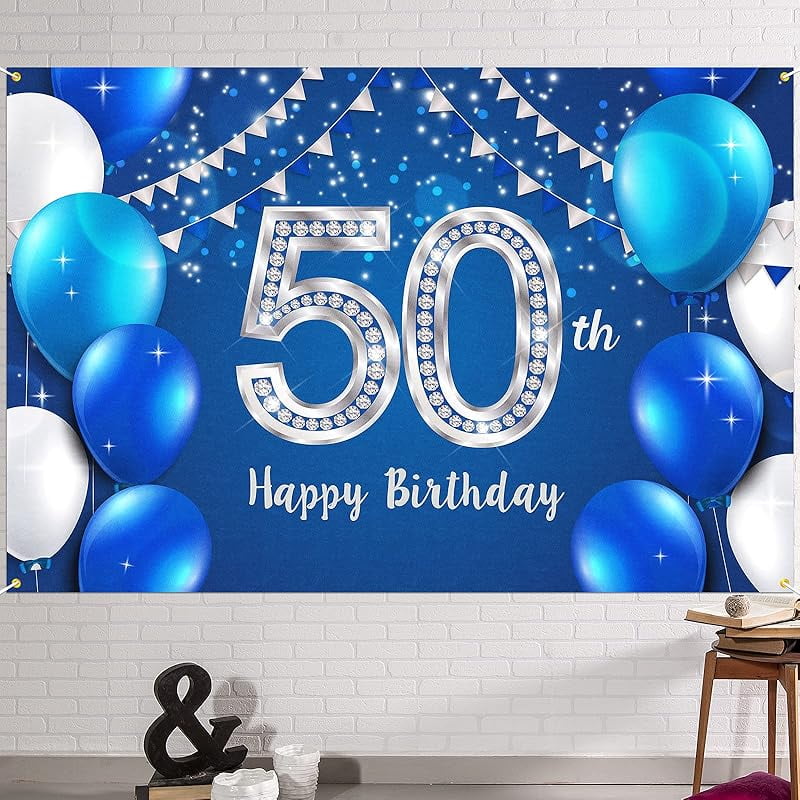 7x5Ft Happy 85th Birthday Banner Backdrop - 85 Years Old Birthday ...