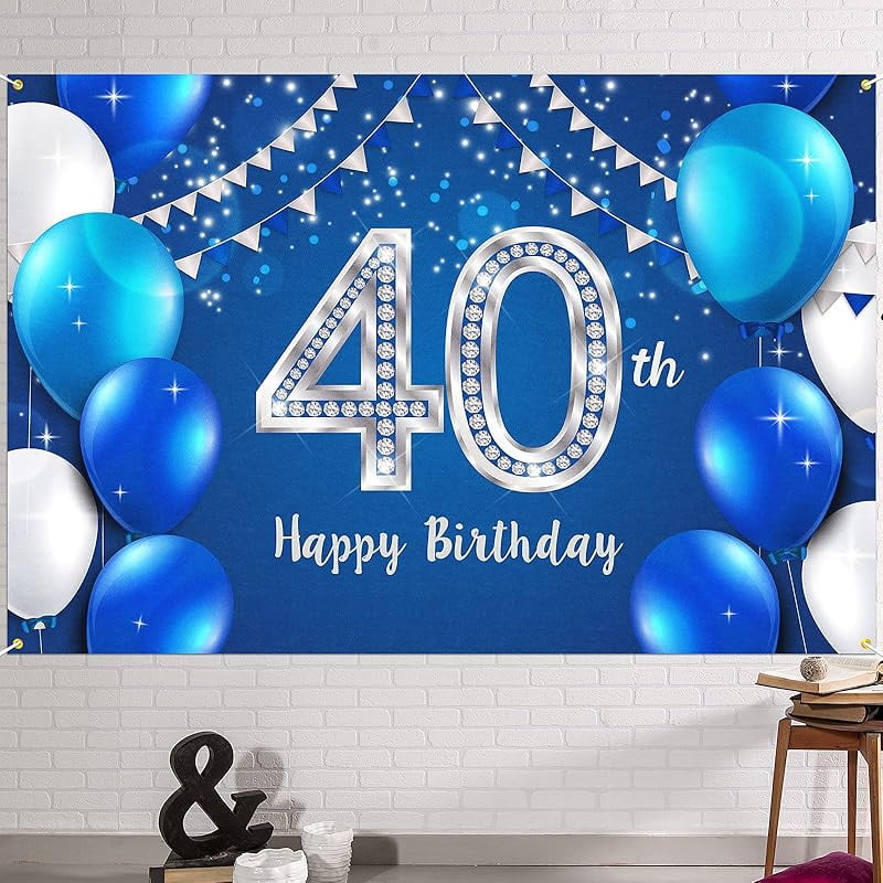 7x5Ft Happy 85th Birthday Banner Backdrop - 85 Years Old Birthday ...
