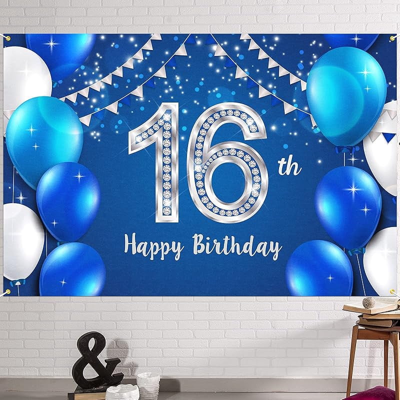 7x5Ft Happy 85th Birthday Banner Backdrop - 85 Years Old Birthday ...