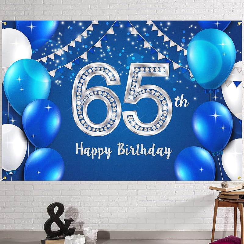 7x5Ft Happy 85th Birthday Banner Backdrop - 85 Years Old Birthday ...