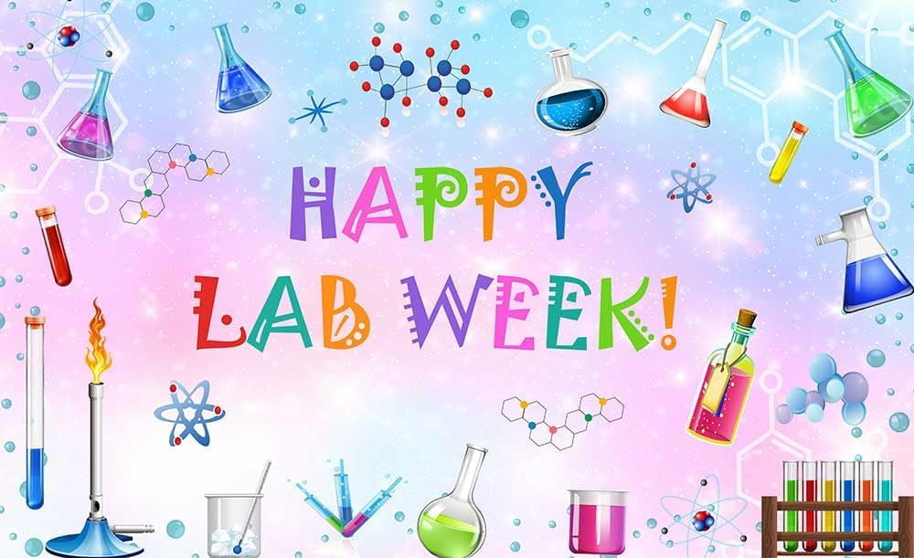 7x5Ft Happy Lab Week Banner for Lab Personnel - Laboratory Party ...