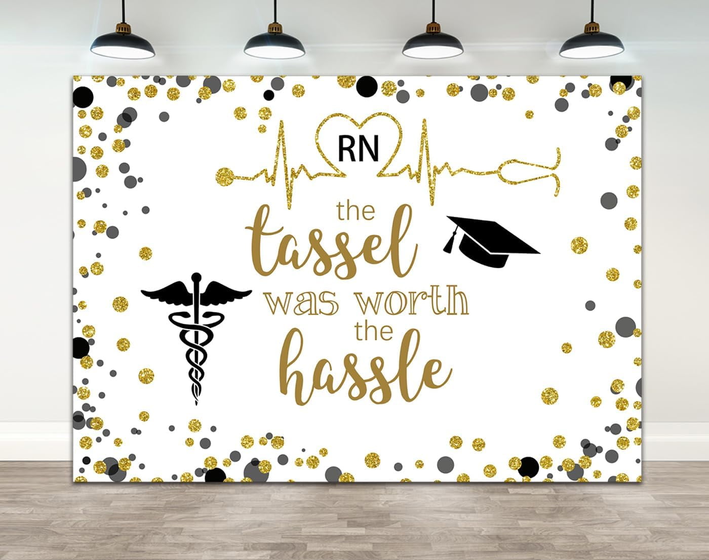 7x5Ft Nurse Graduation Backdrop She Did It Congratulations Graduates ...