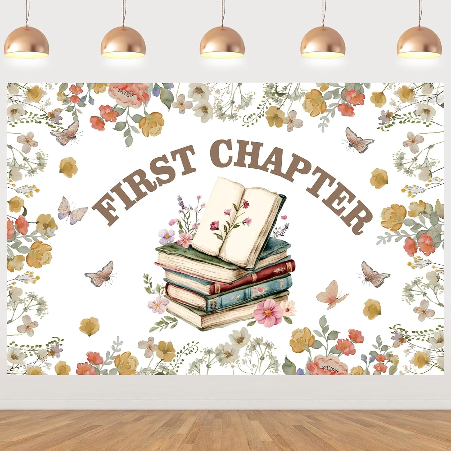 7x5Ft Retro Storybook First Birthday Backdrop First Chapter Birthday ...