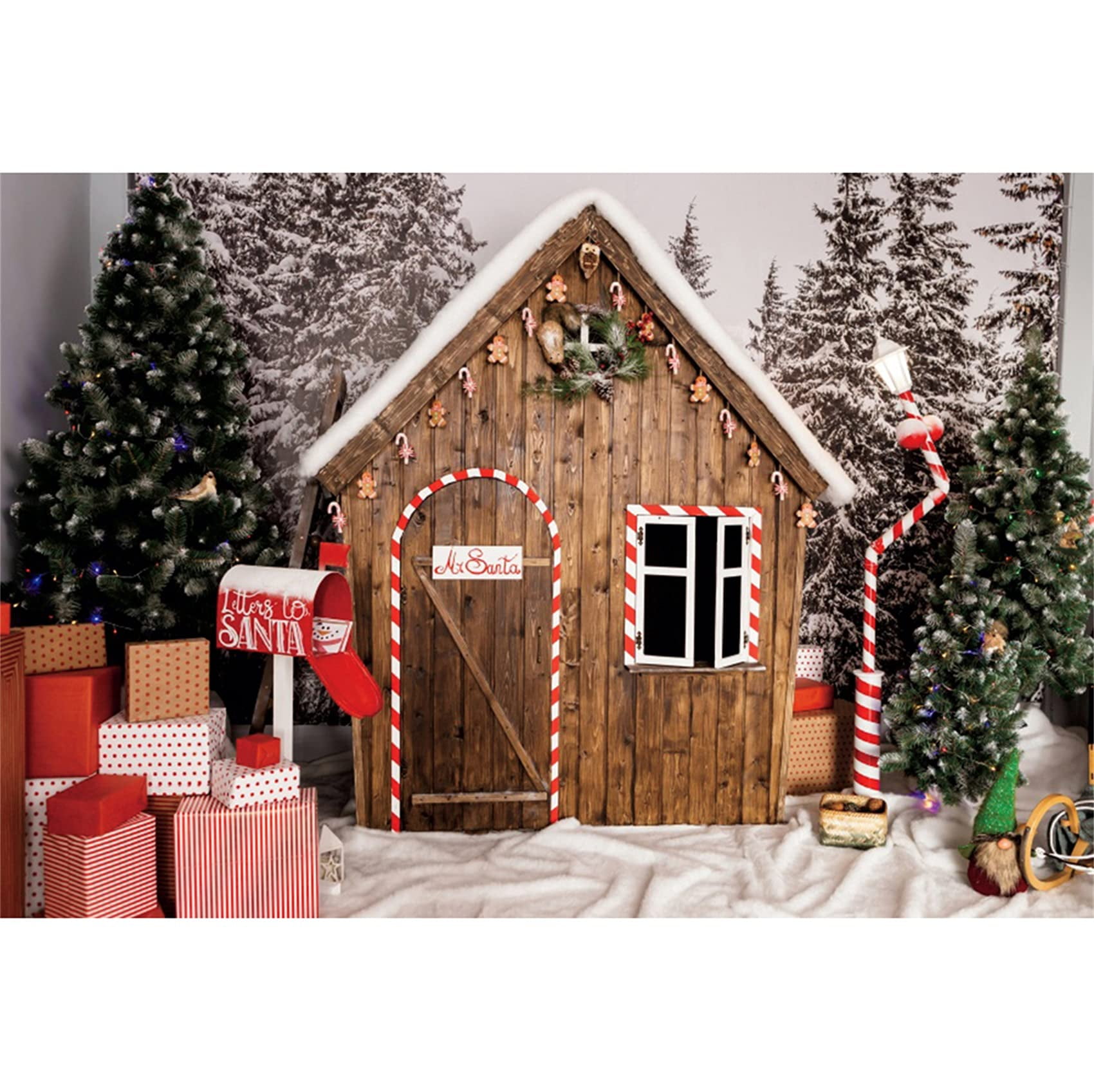 Santas Workshop Backdrop