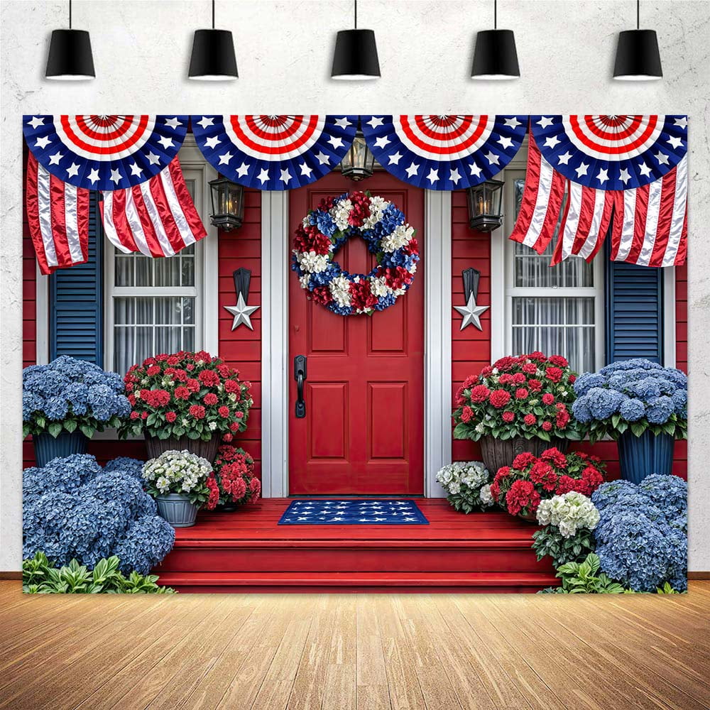 7x5ft 4th of July Independence Day Backdrop for Photography, Patriotic ...