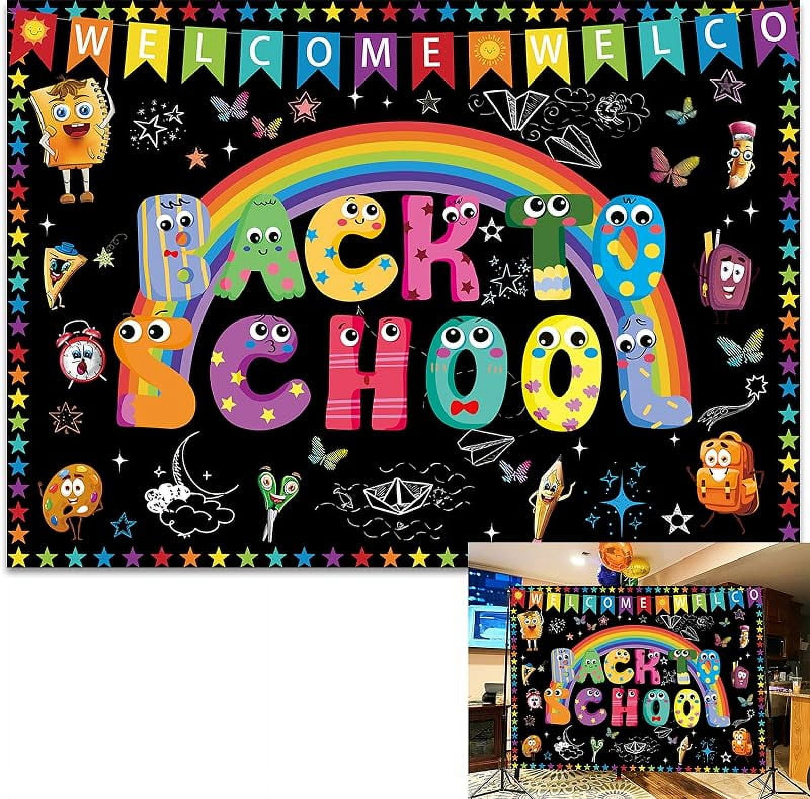 7x5ft Back to School Backdrop for Kid Welcome Children First Day of ...